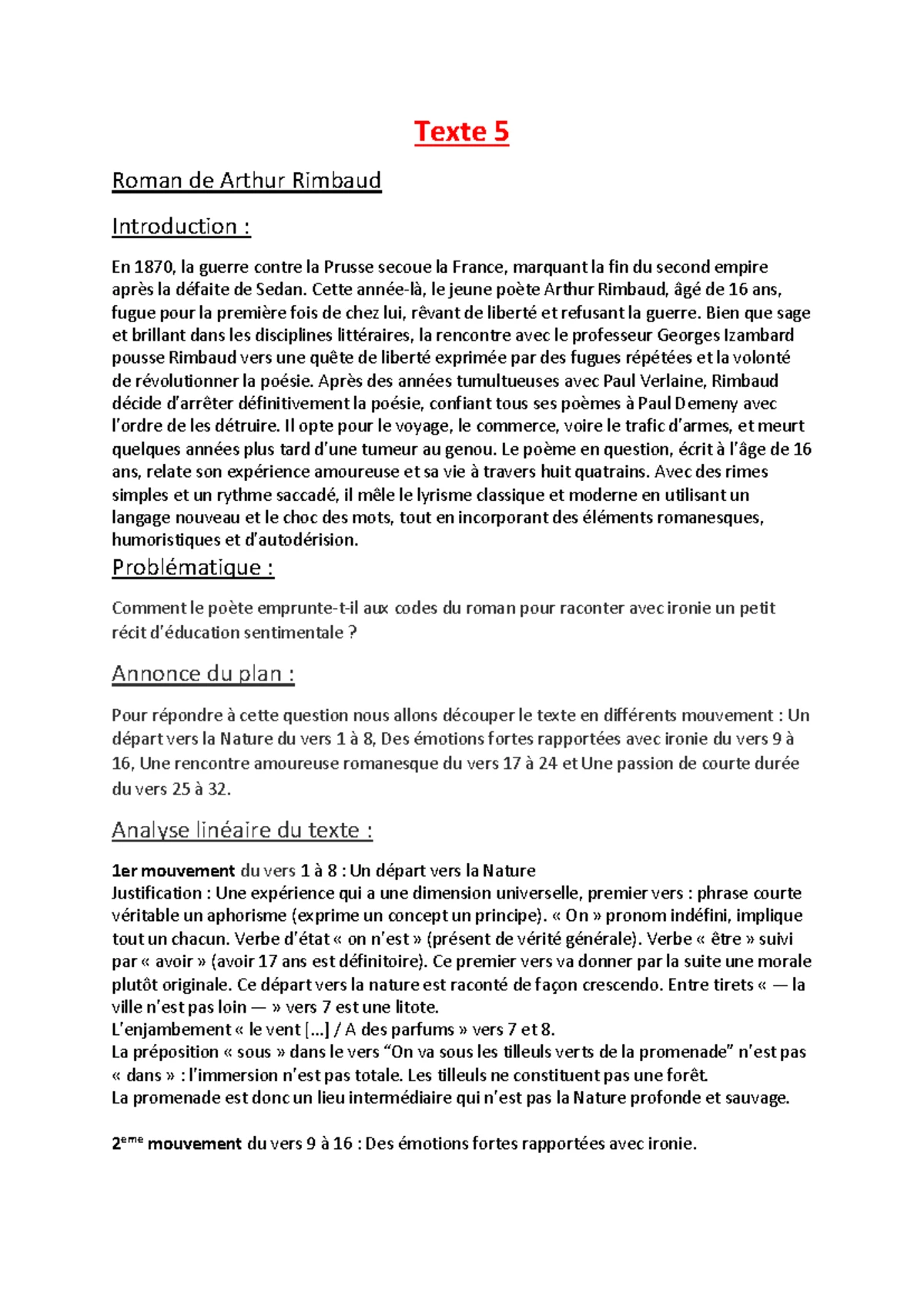 Parfum Exotique, baudelaire - Analyse Linéaire n°2 : Parfum Exotique ...