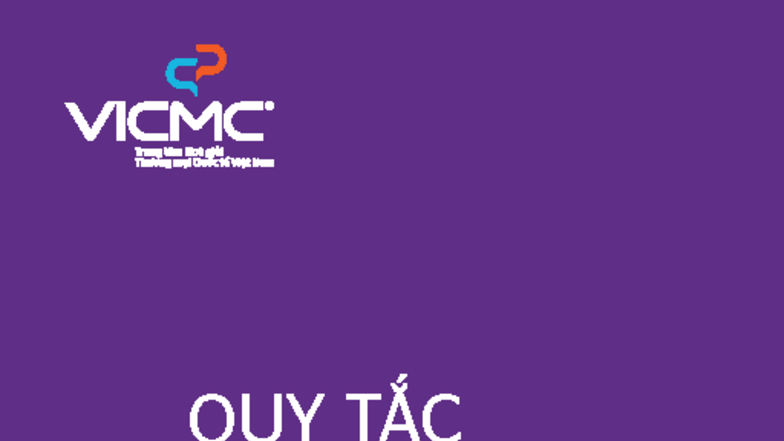 Vicmc Quy Tắc Hòa Giải: Quy Định và Thủ Tục Hòa Giải - Studocu