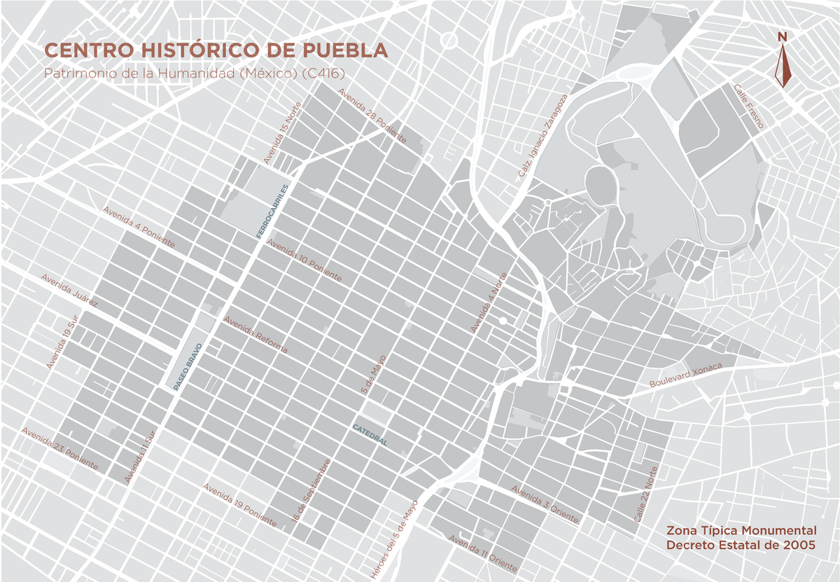 MAPA Centro Histórico Puebla - Patrimonio de la Humanidad (C416) - Studocu