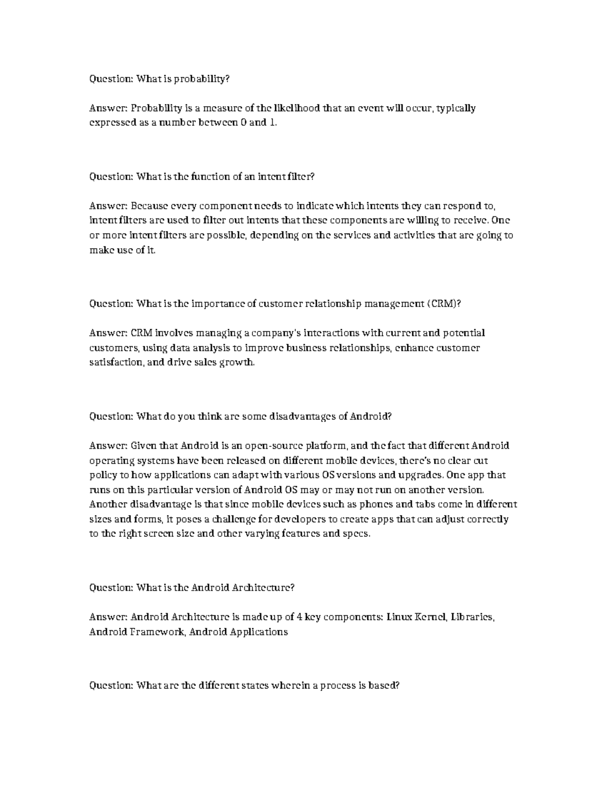 Cessavit screw-bound interregna - Question: What is probability? Answer ...