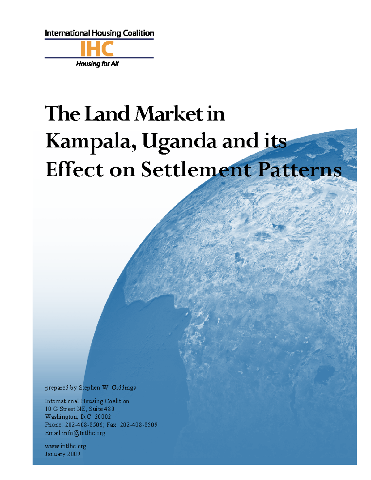 Kampala Land Market Analysis: Impacts on Urban Settlement Patterns ...