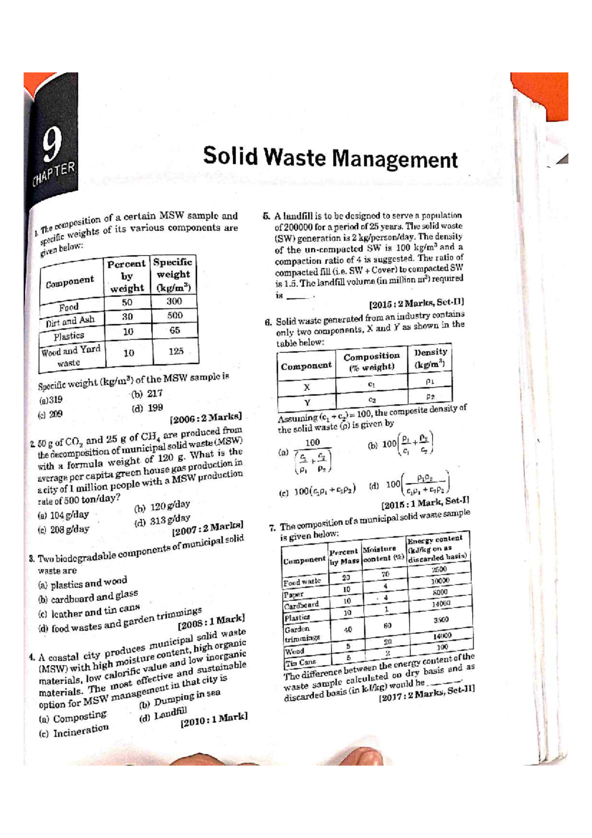 SWM 101: Municipal Solid Waste Management - Exam Questions and Answers ...