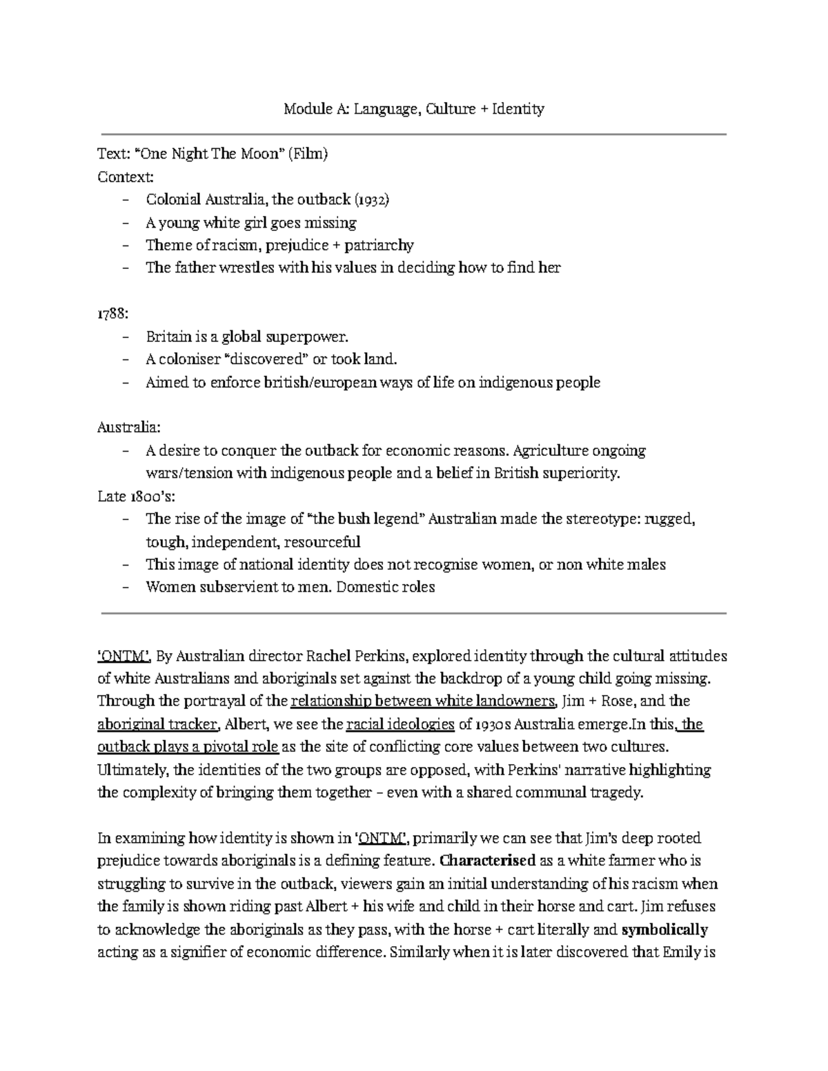 ENG 101: Language, Culture + Identity in "One Night The Moon" Analysis ...