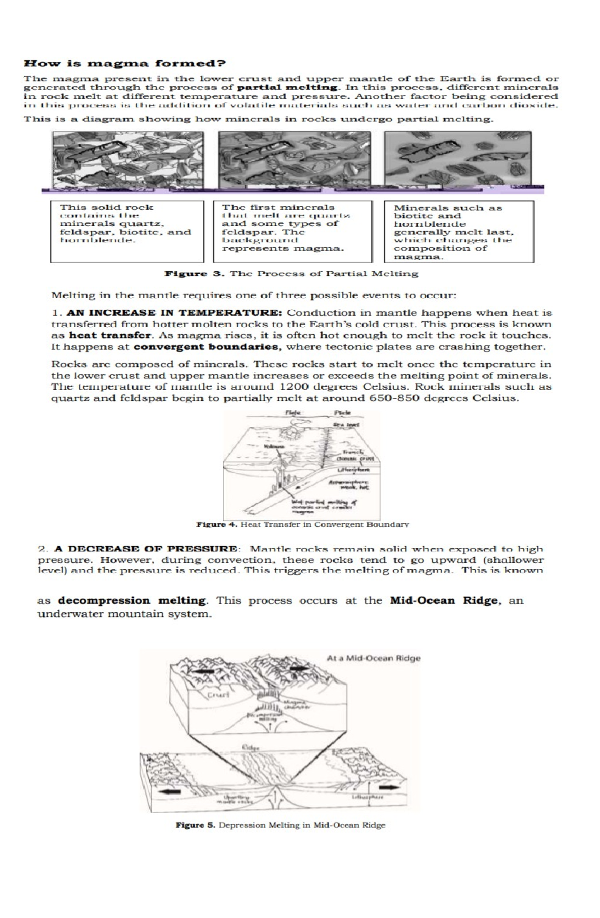 Magmatism: Understanding the Formation of Magma in Earth's Crust - Studocu