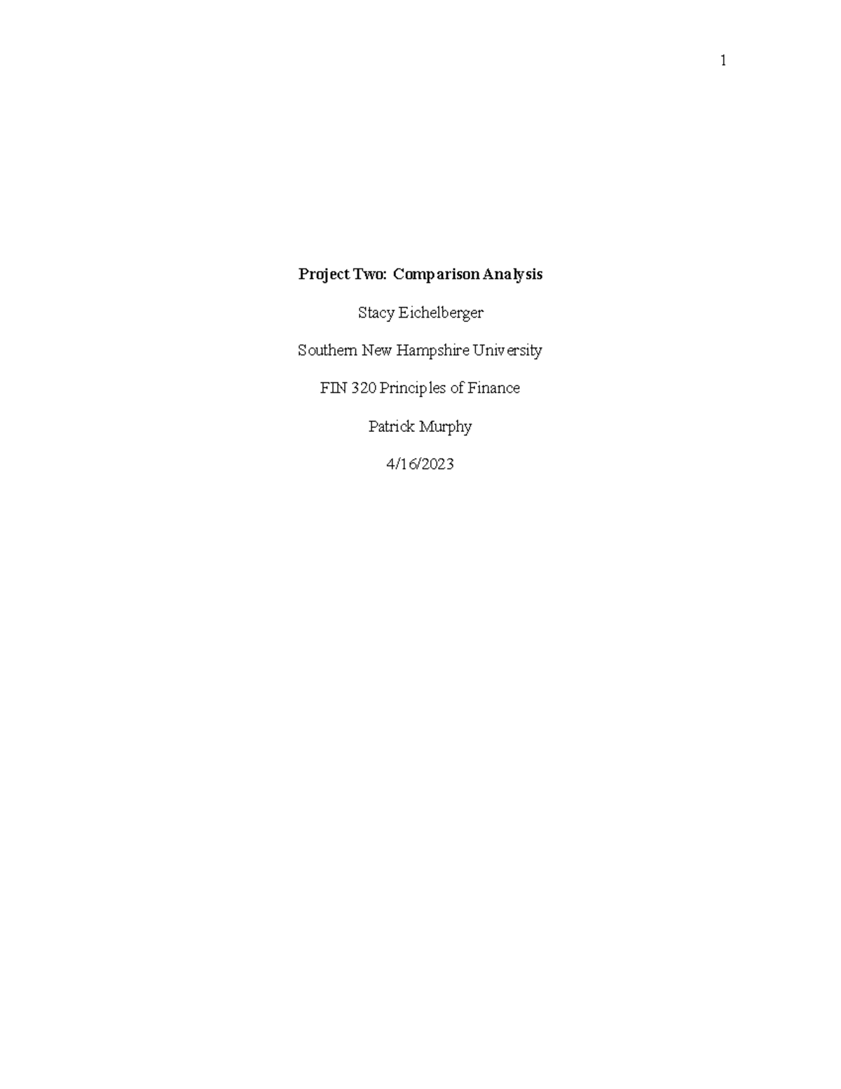 FIN320 Module 7 Project Two: Disney Financial Analysis Report - Studocu