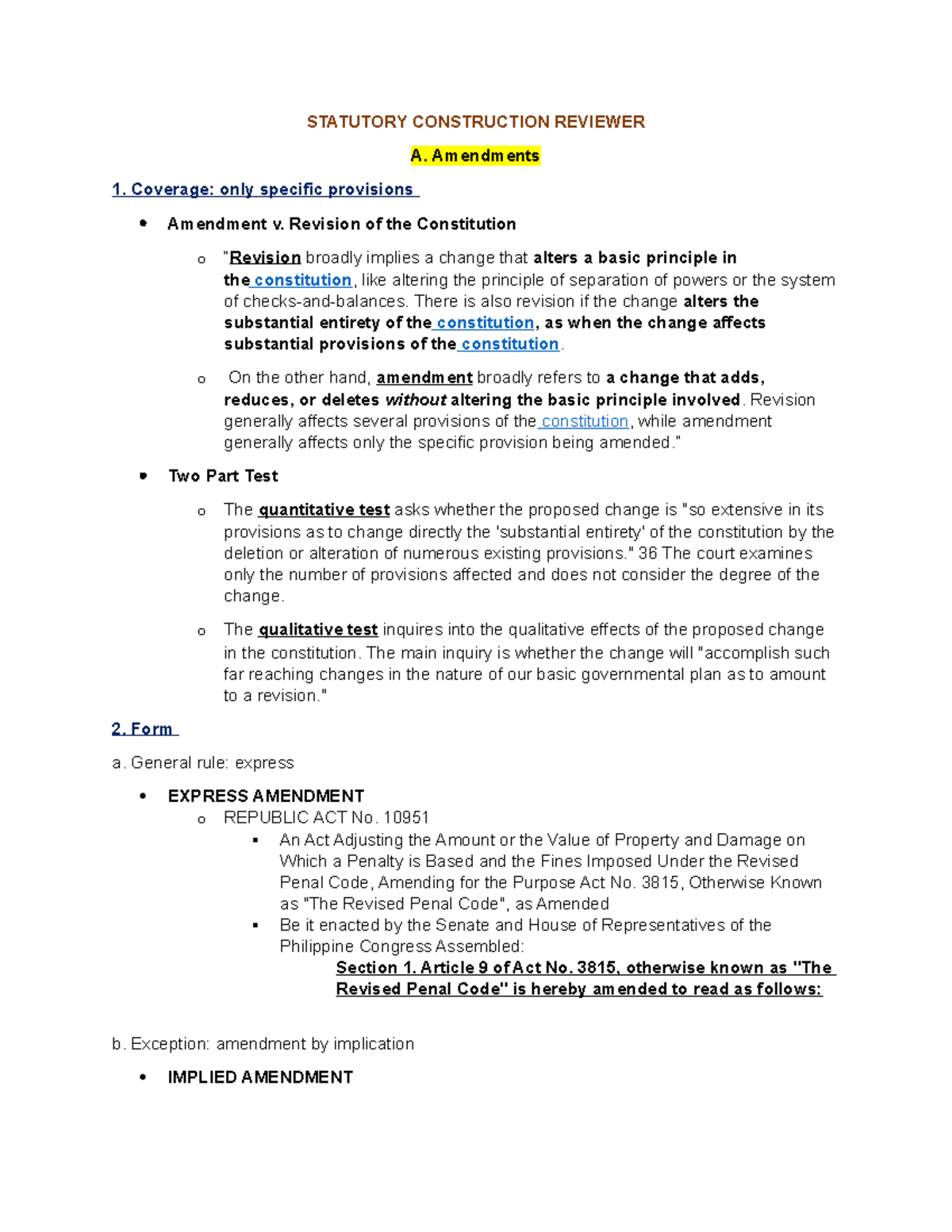 Statutory Construction Reviewer - STATUTORY CONSTRUCTION REVIEWER A ...