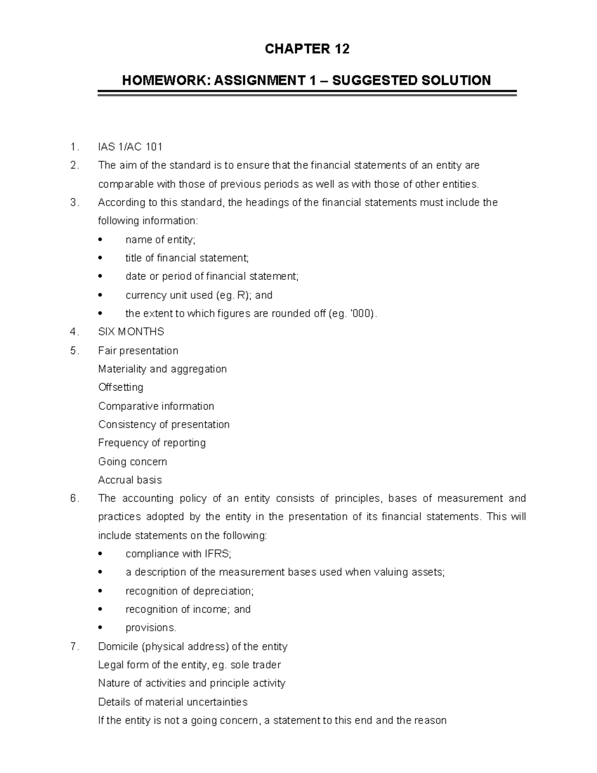 15Ch - Chapter12 assignment - CHAPTER 12 HOMEWORK: ASSIGNMENT 1 ...