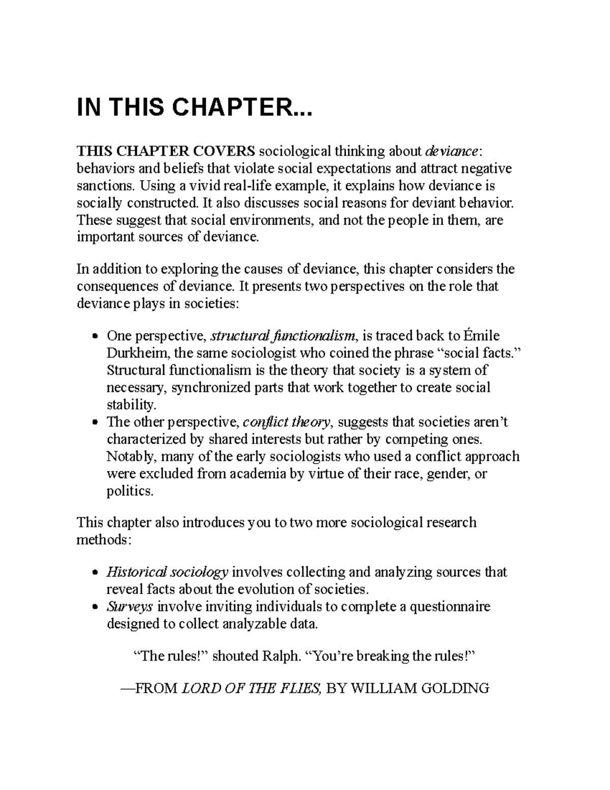 Sociological Perspectives on Deviance: Theories & Case Studies (SOC 101 ...