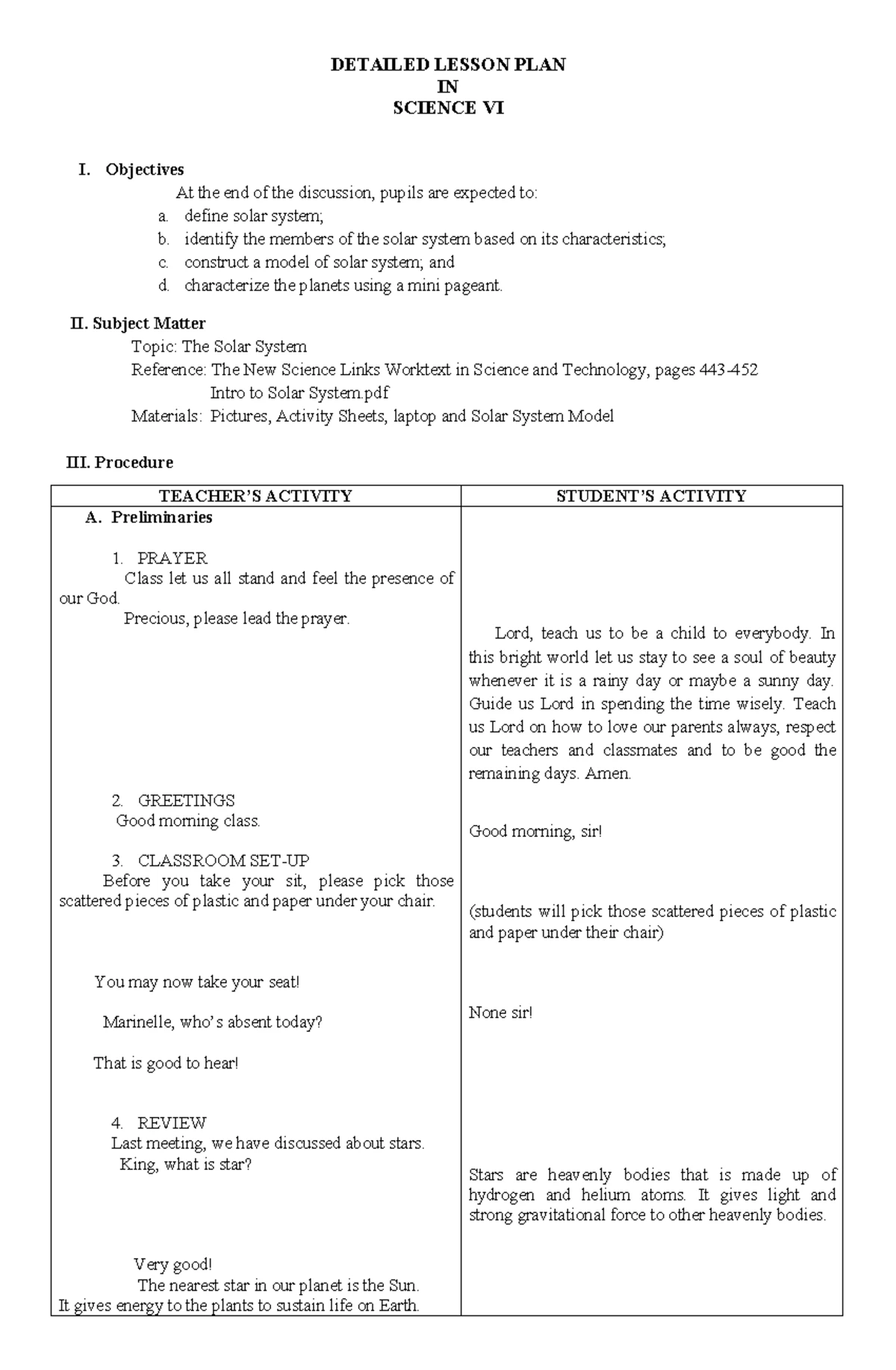 Grade 10 Science Lesson Plan on Plate Boundaries (1st Quarter) - Studocu
