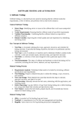 Software testing and automation - CCS366 - Studocu