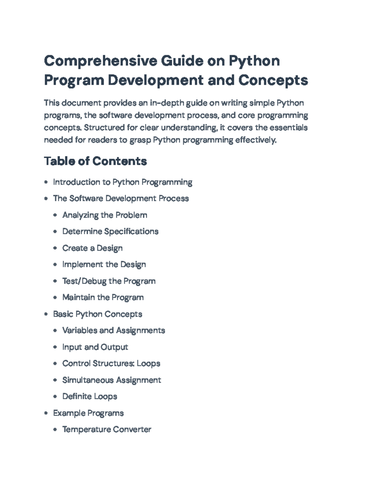 Comprehensive Guide on Python Programming for Beginners (CS101 ...