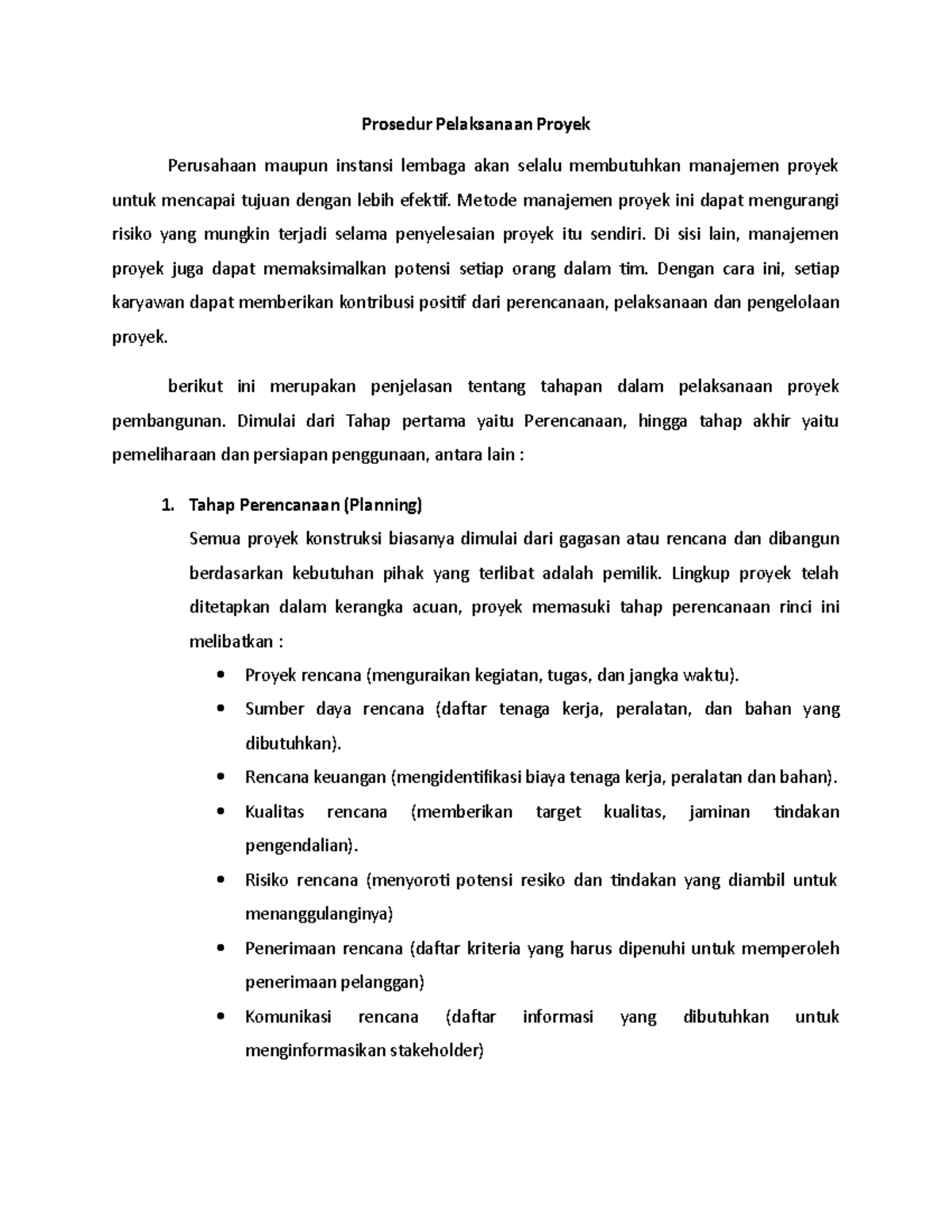 Prosedur Pelaksanaan Proyek Pembangunan: Panduan Lengkap Manajemen ...