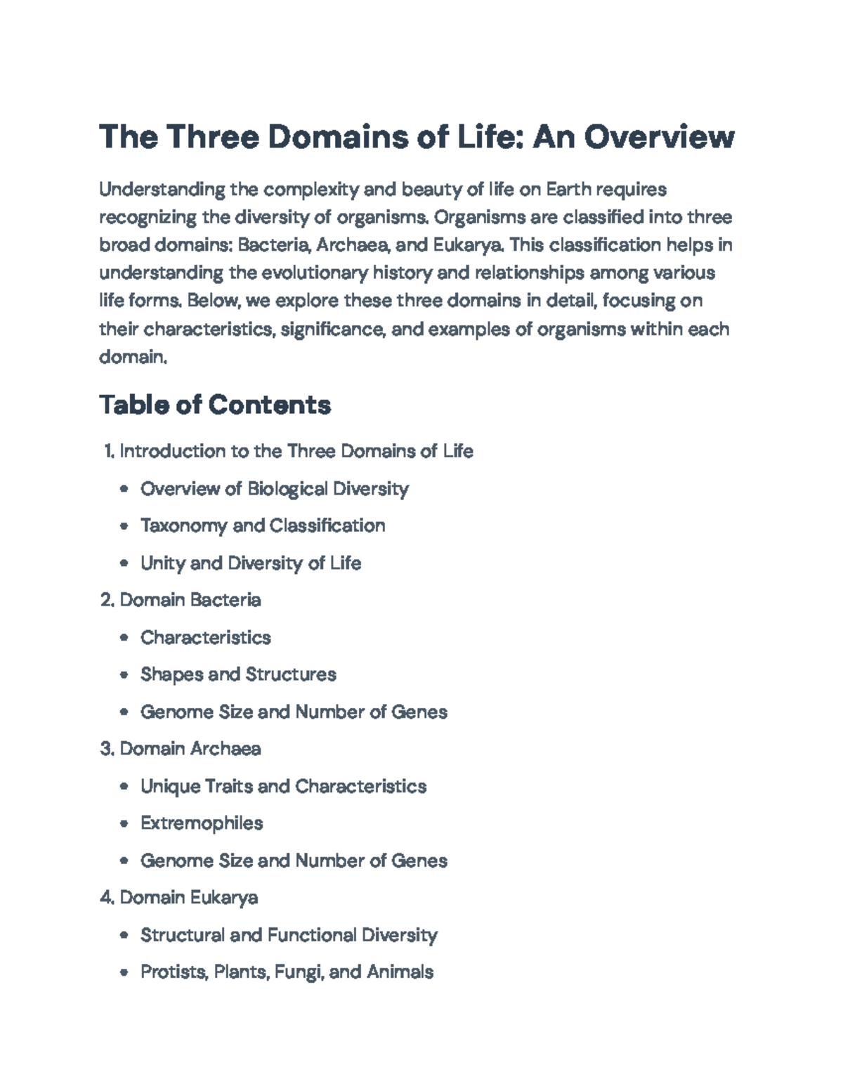 Understanding the Three Domains of Life: Bacteria, Archaea, Eukarya ...