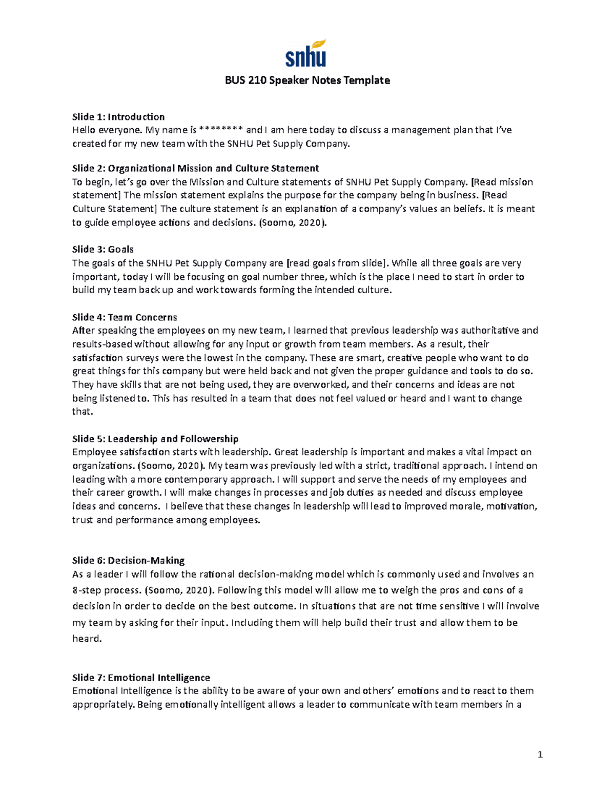 BUS 210 Module 7 PowerPoint Notes on Leadership Strategies - Studocu