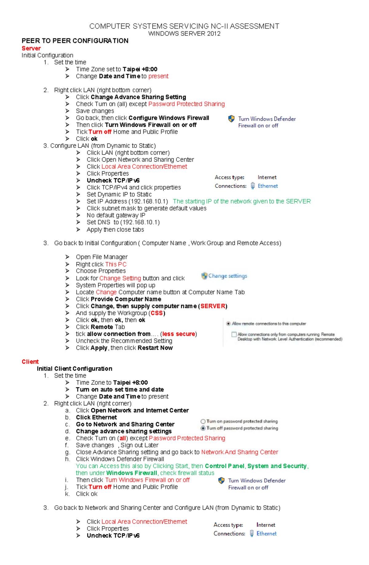 CSS- Server Configuration for Windows Server 2012 Setup Guide - Studocu