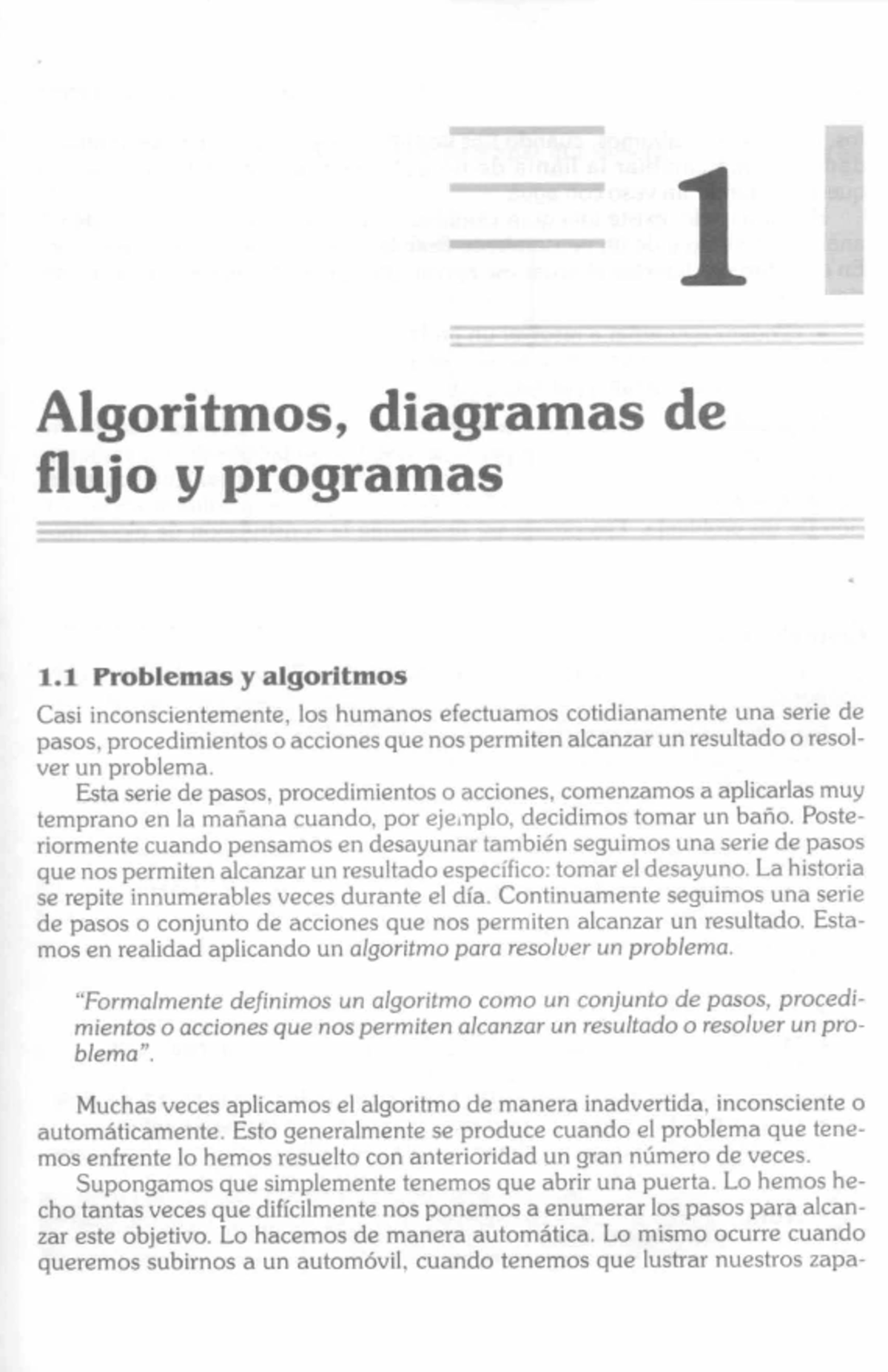 Algoritmos Y Diagramas DE Flujo - 1 Algoritmos, diagramas de flujo y programas 1 Problemas y ...