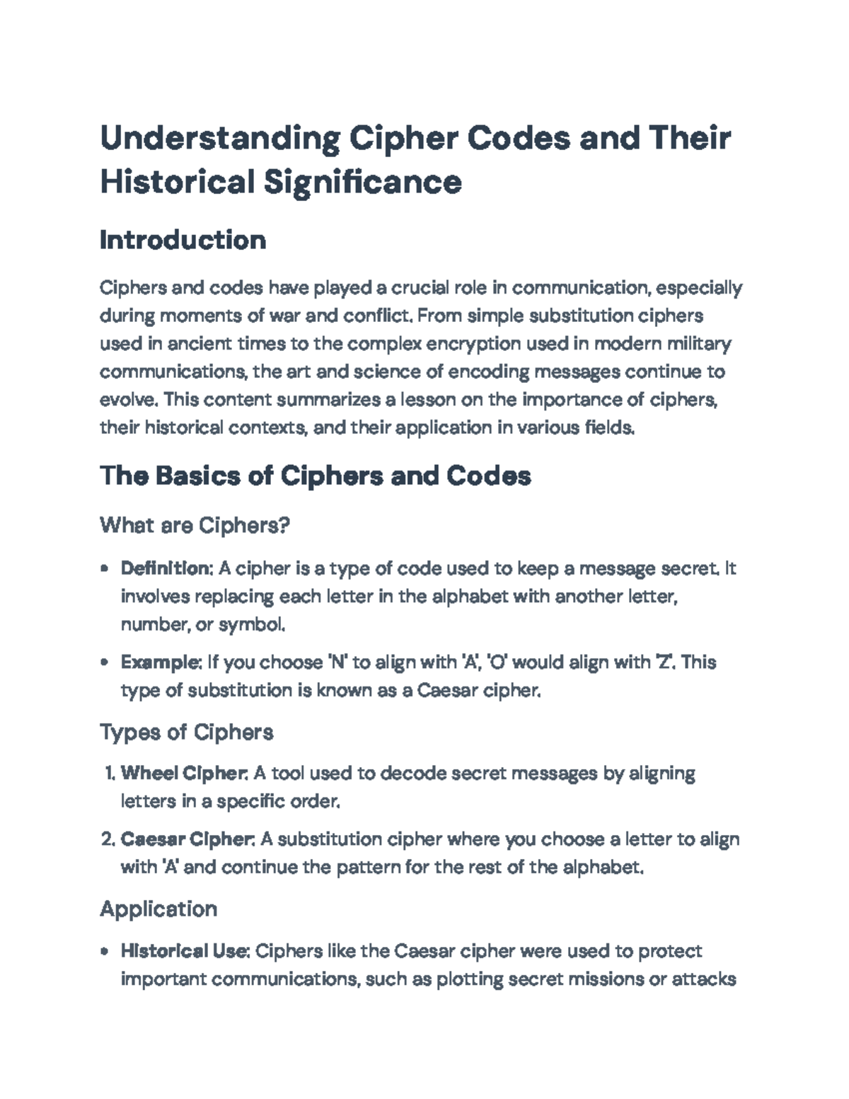 Understanding Ciphers and Their Historical Impact in Warfare ...