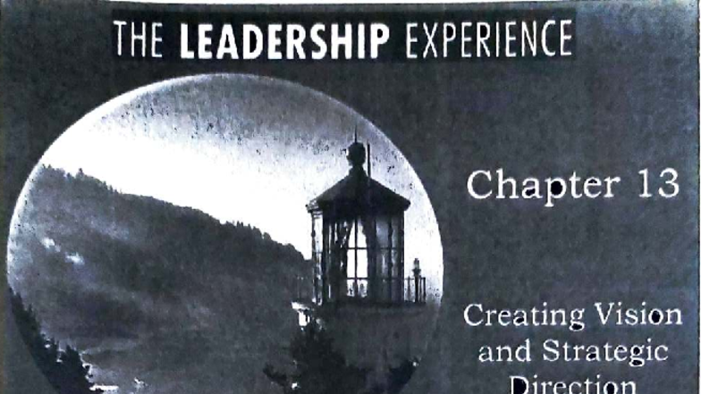 Chapter 13 - Creating Vision & Strategic Direction (MGT 0201) - Studocu