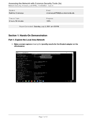 Learning Platform Comp TIA 6 - 6.3 Lab: Explore APIPA Addressing in Network Modeler Candidate ...