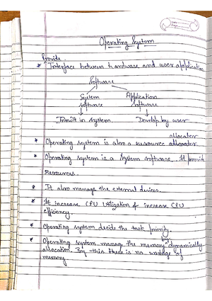 All 5 Units Notes - BCS-401 : Operating System Unit - 1 : Introduction ...