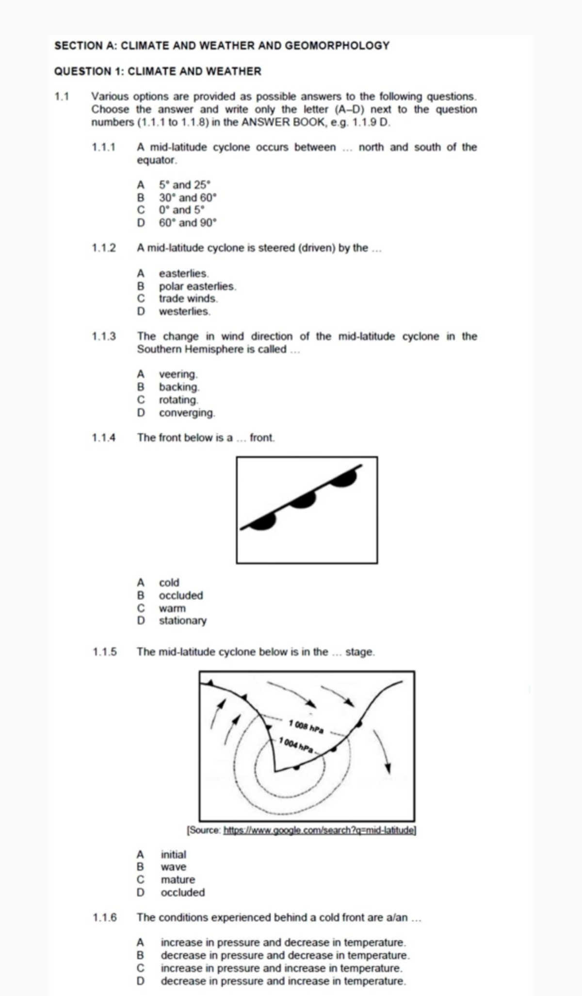 Geo 101: Climate, Weather & Geomorphology Study Notes - Studocu