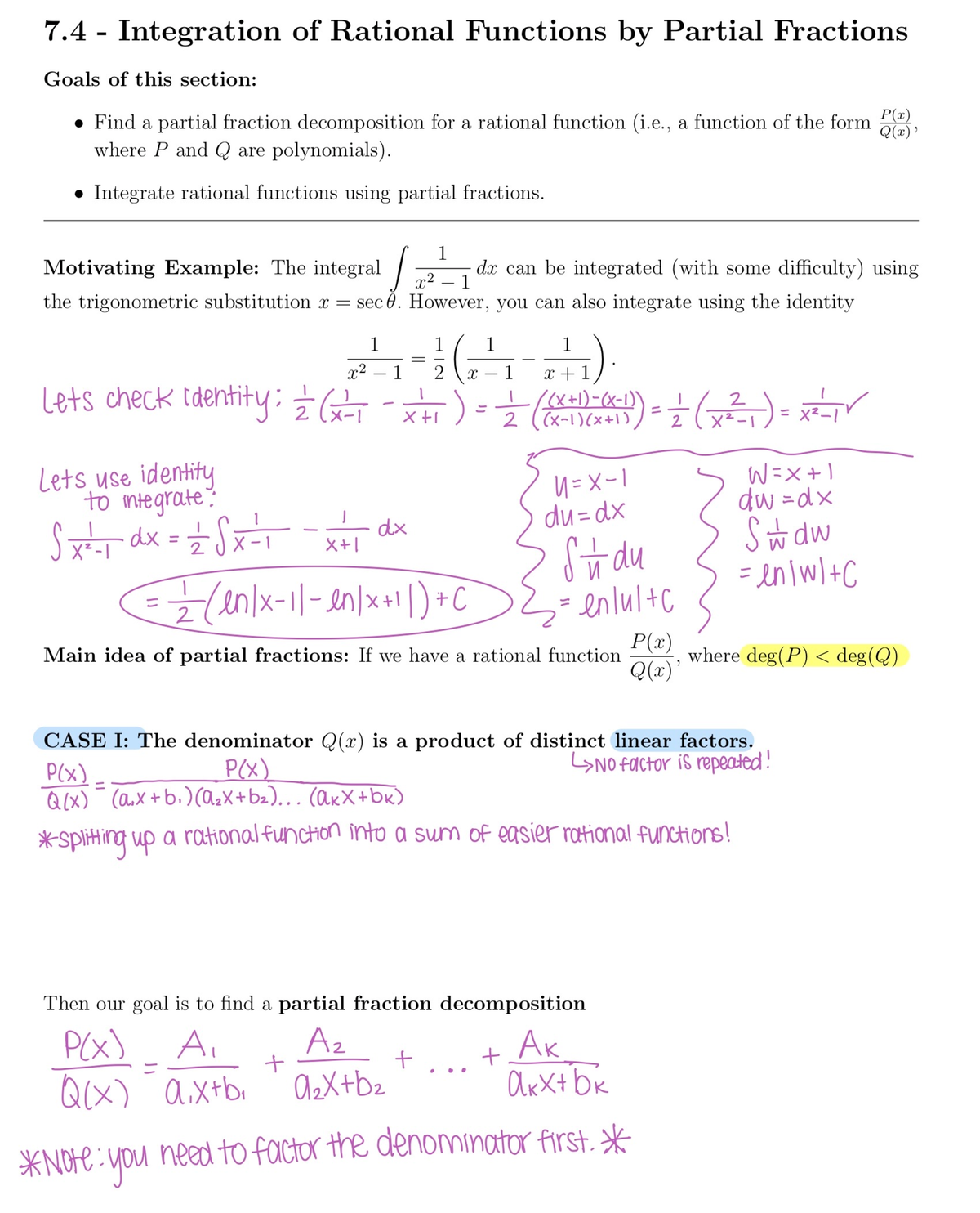 IMG 0970 - Professor Nelson: MATH142: 7.4 Lecture Notes and Examples ...