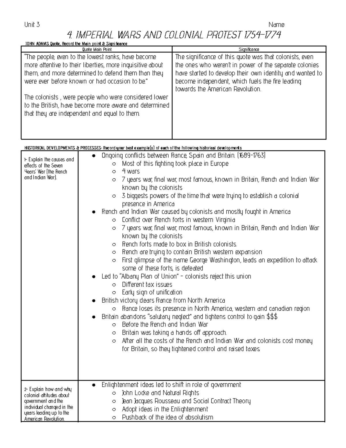 Apush Ch. 4 Amsco Reading Guide (2020-21) - Unit 3 Name: 4. IMPERIAL ...