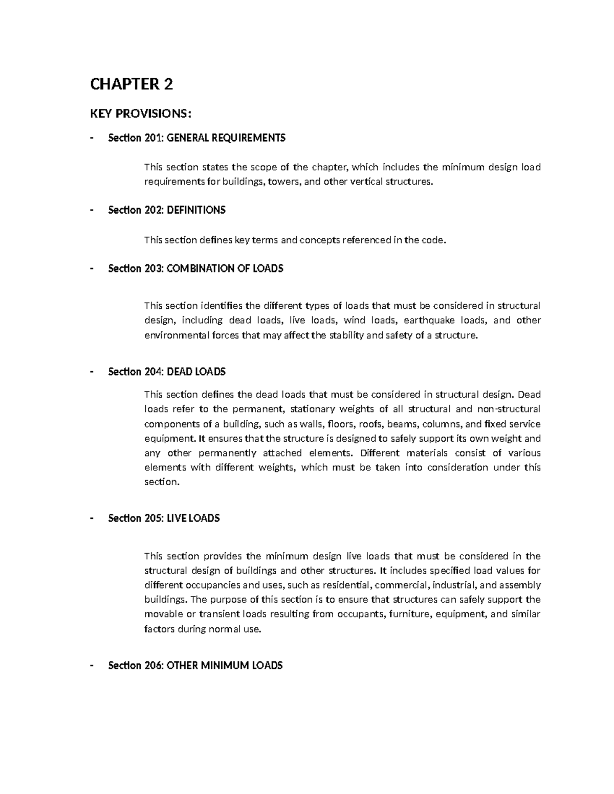 NSCP Chapter 2: Key Provisions and Design Requirements - Studocu