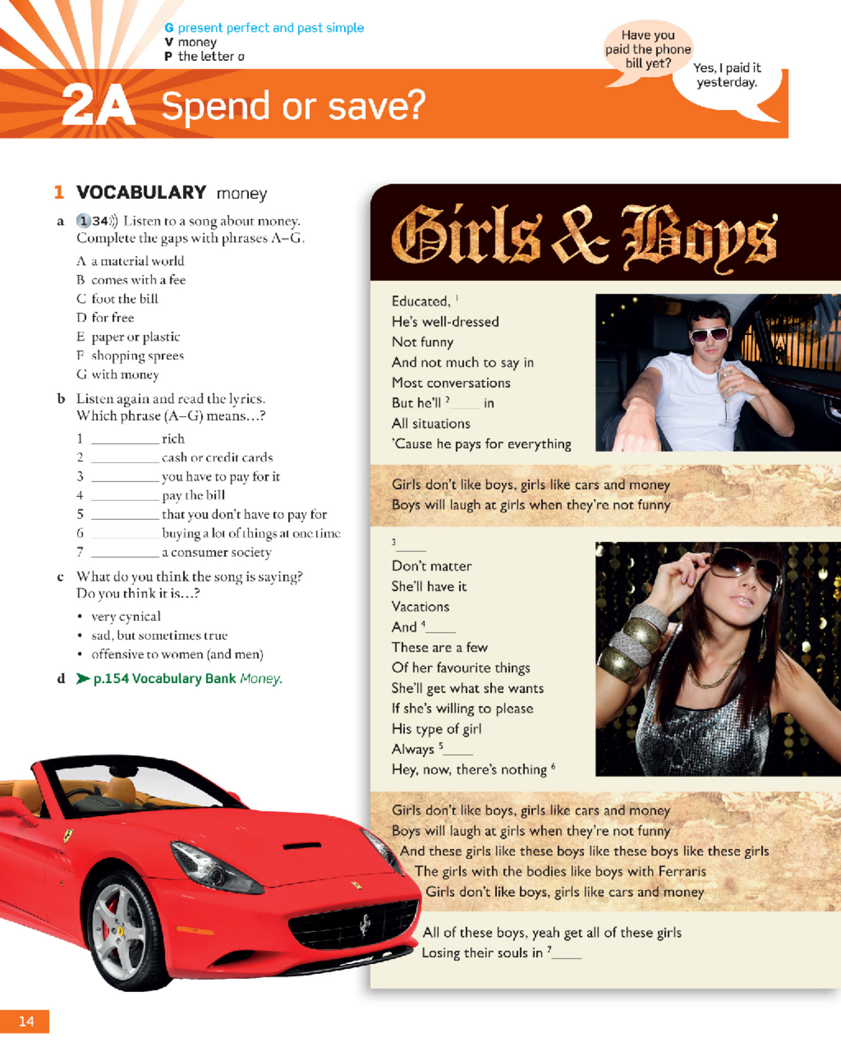 English File Intermediate 2AB: Money Vocabulary and Grammar Insights ...
