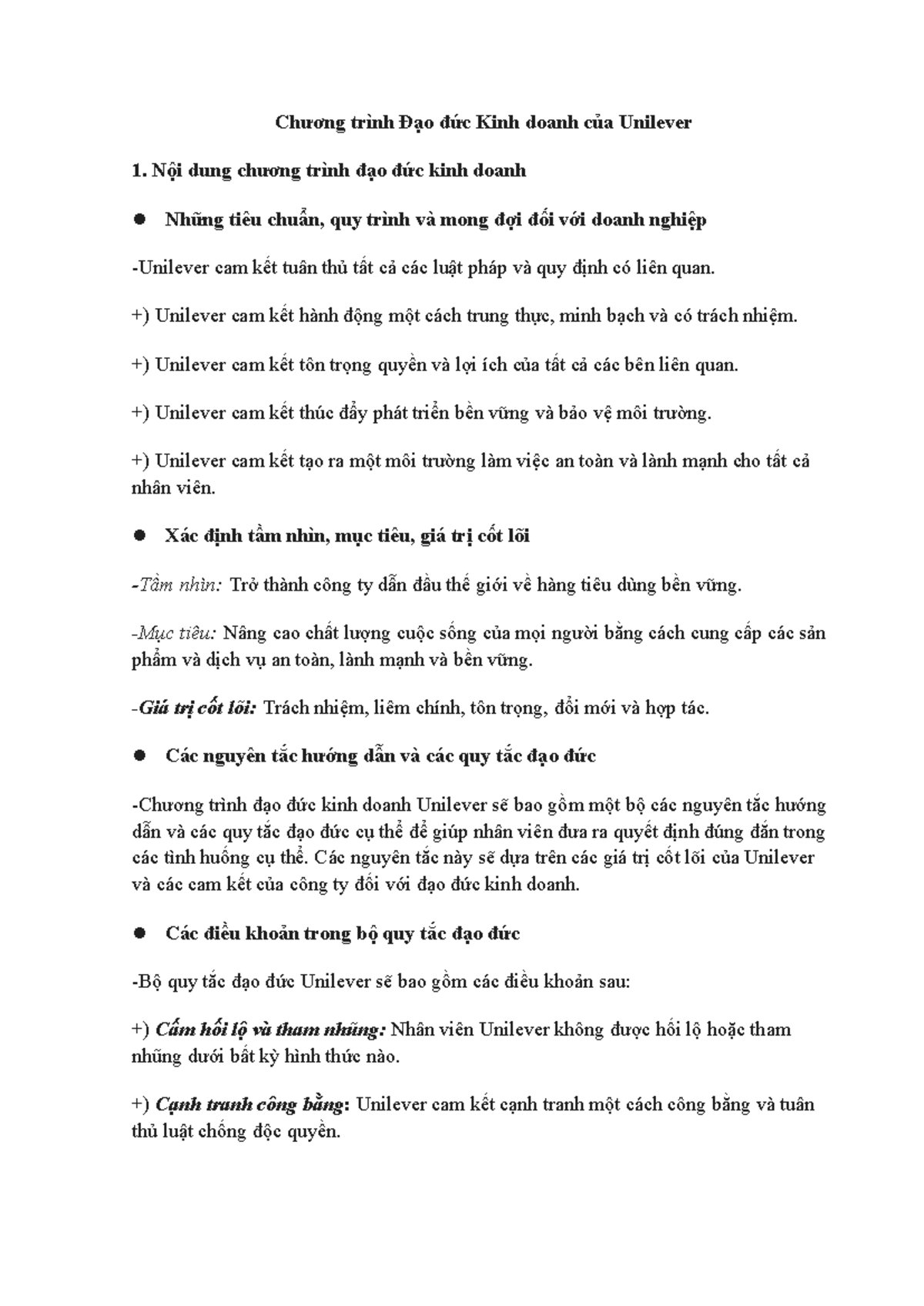 Ch ng-tr nh- o- c-Kinh-doanh-c a-Unilever- Vhddkd.docx; filename= - Studocu