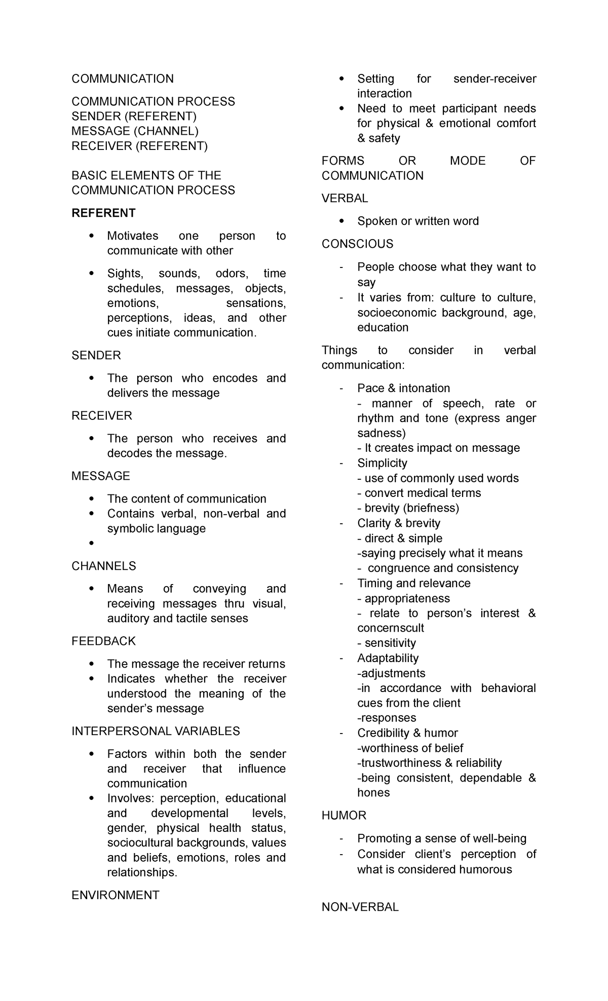 COMM 101: Understanding the Communication Process and Its Elements ...