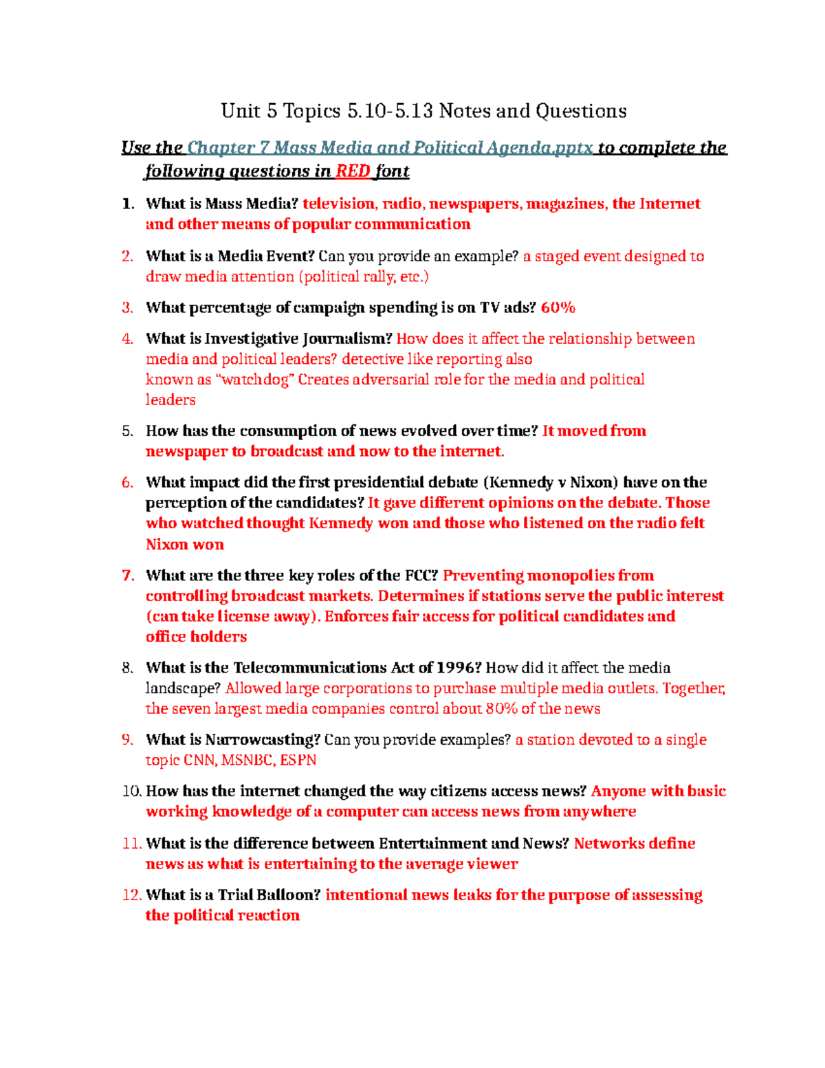 Unit 5 Topics 5.10-5.13 Notes and Questions - Unit 5 Topics 5.10-5 ...