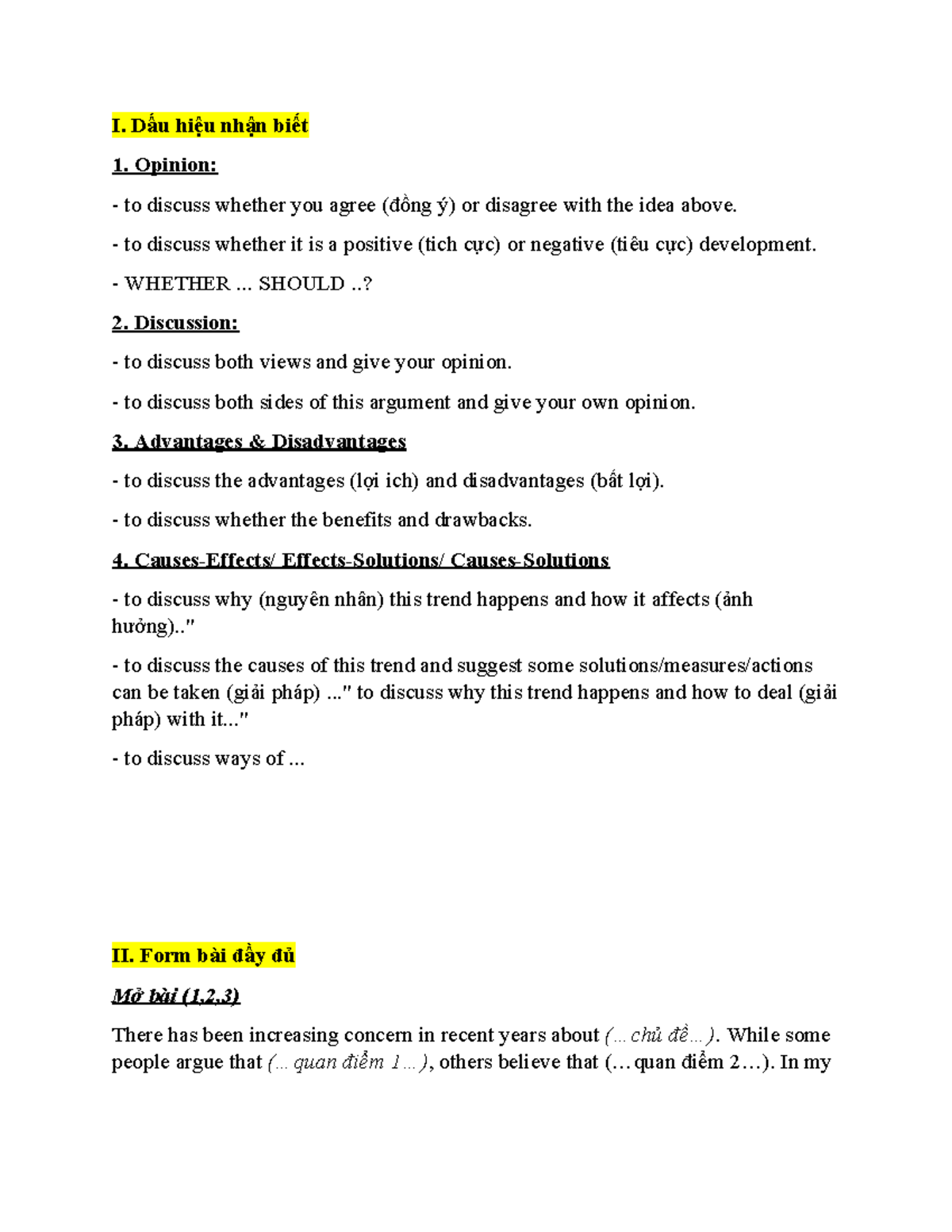 Form Essay Vstep: Structure & Key Points for Writing - Studocu
