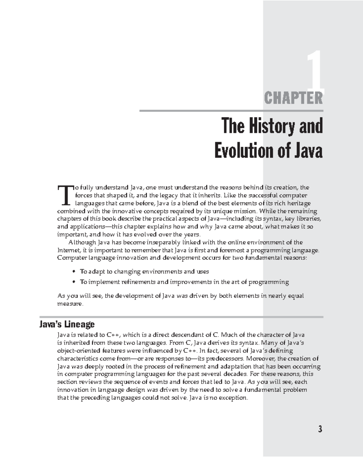 Java: The Complete Reference - History and Evolution of Java - Studocu