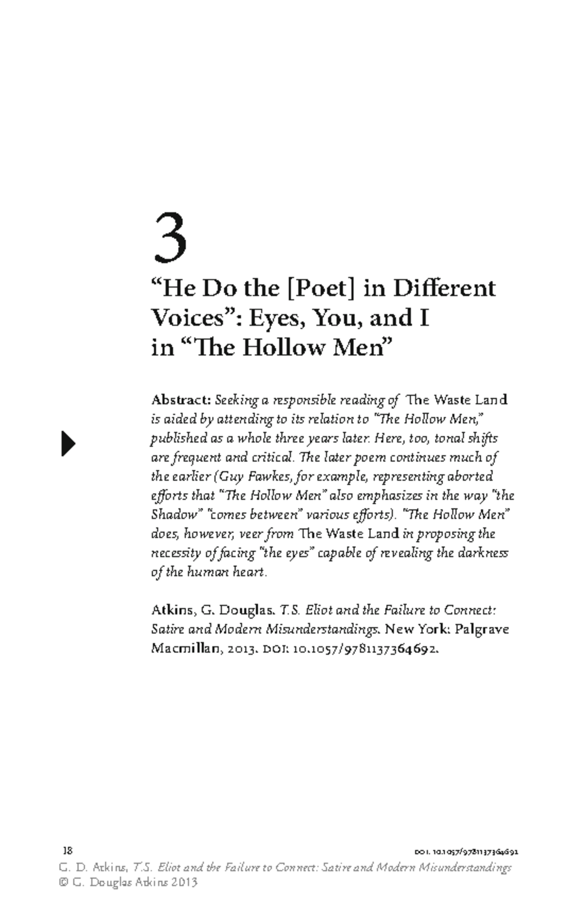 T.S. Eliot's The Hollow Men: A Comparative Analysis with The Waste Land ...