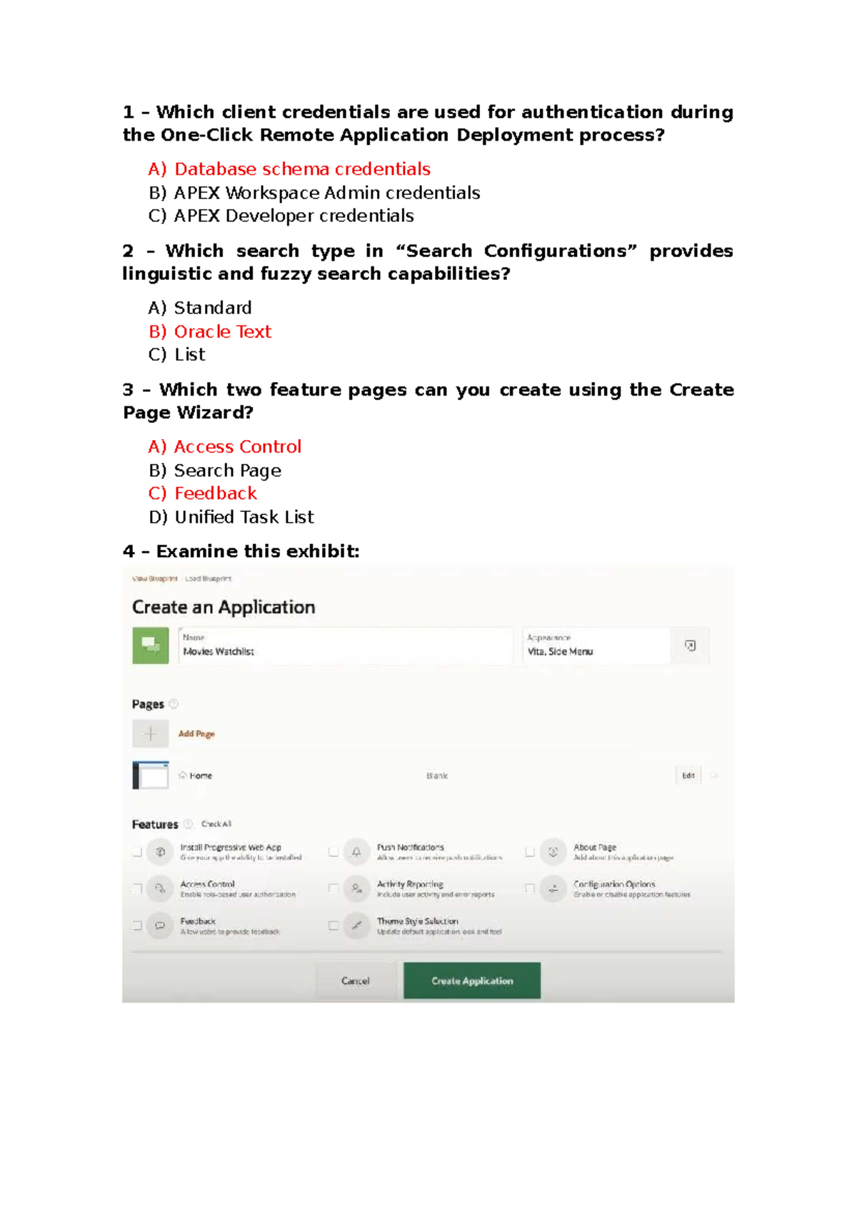 Oracle APEX - 1Z0 771 Exam Study Guide and Practice Questions - Studocu