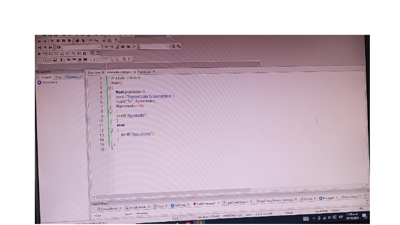 Programa con Condición - IESC Management Code Example - Studocu