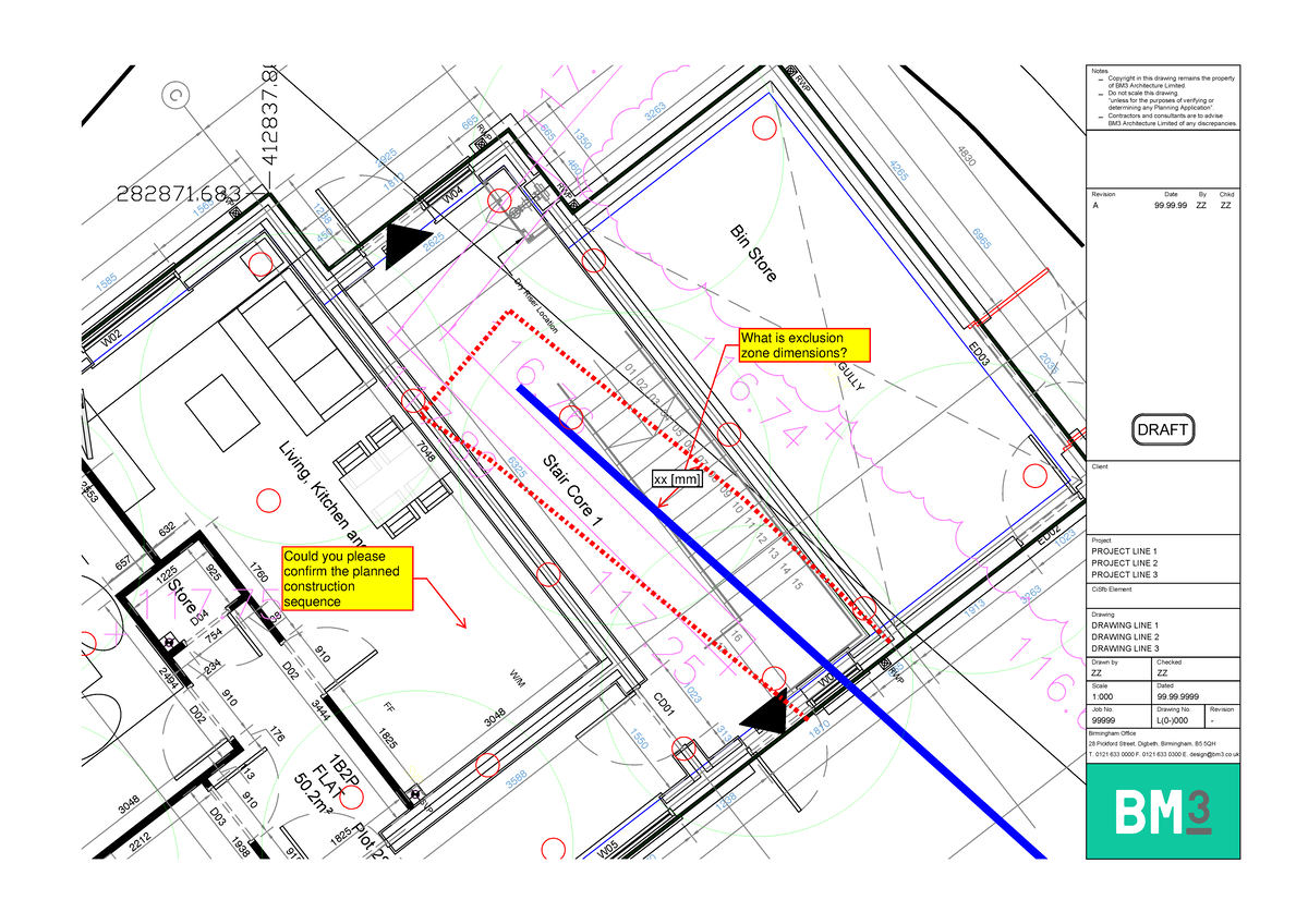 Site Plan KO(TRPH)-A3: Markup and Exclusion Zone Details - Studocu