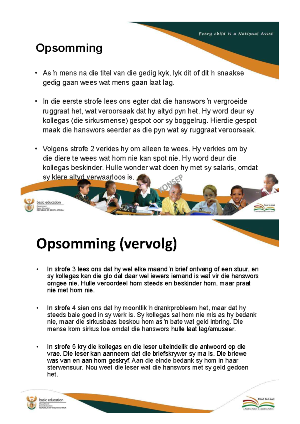 Hanswors: Analise en Opsomming van die Gedig vir Afrikaans Graad 12 ...
