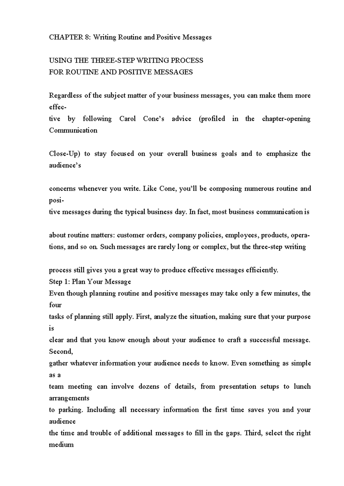 Chapter 8 - đọc nha - CHAPTER 8: Writing Routine and Positive Messages ...