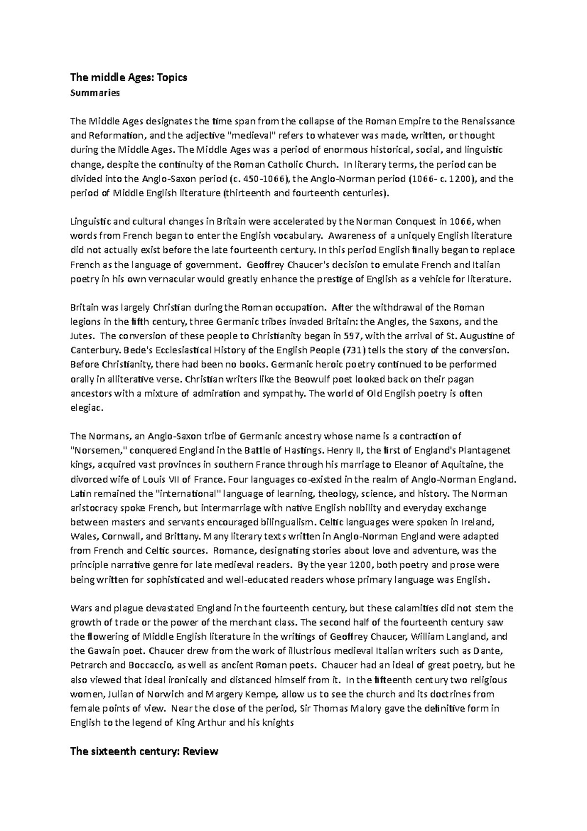 The Norton Anthology of English Literature: The Middle Ages ...