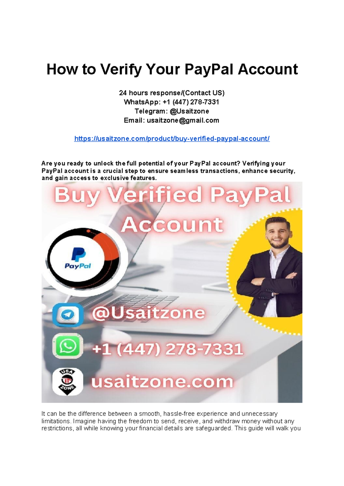 How to Verify Your Pay Pal Account - How to Verify Your PayPal Account ...