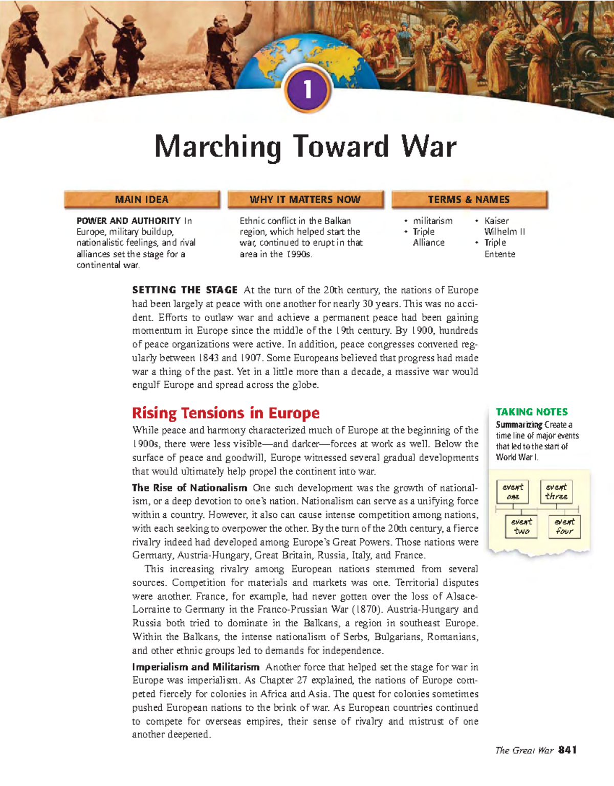Analyzing the Causes and Effects of World War I (HIST 101) - The Great ...