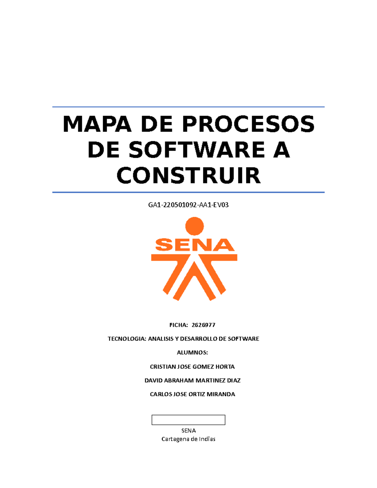 Mapa de procesos del software a construir GA1-220501092-AA1-EV03 - MAPA ...