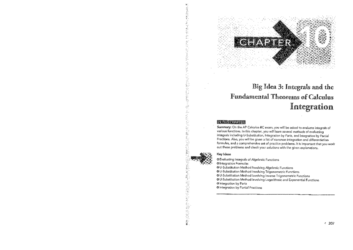 CH10: Integrals & Fundamental Theorems - AP Calculus BC Study Guide ...