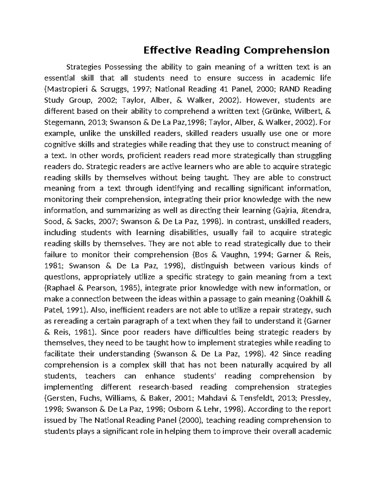 Effective Reading Comprehension Strategies: Enhancing Skills for ...