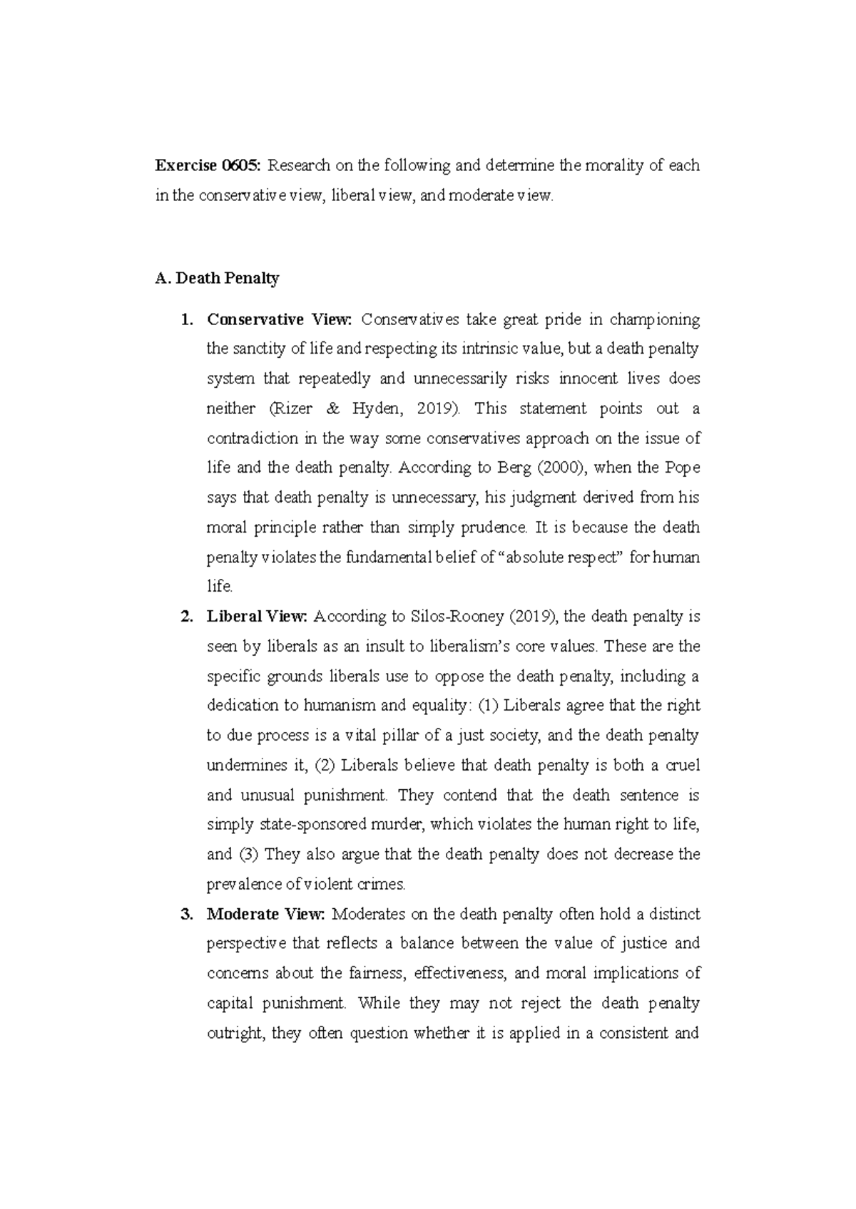 Ethics Research: Morality Perspectives on Death Penalty, Euthanasia ...