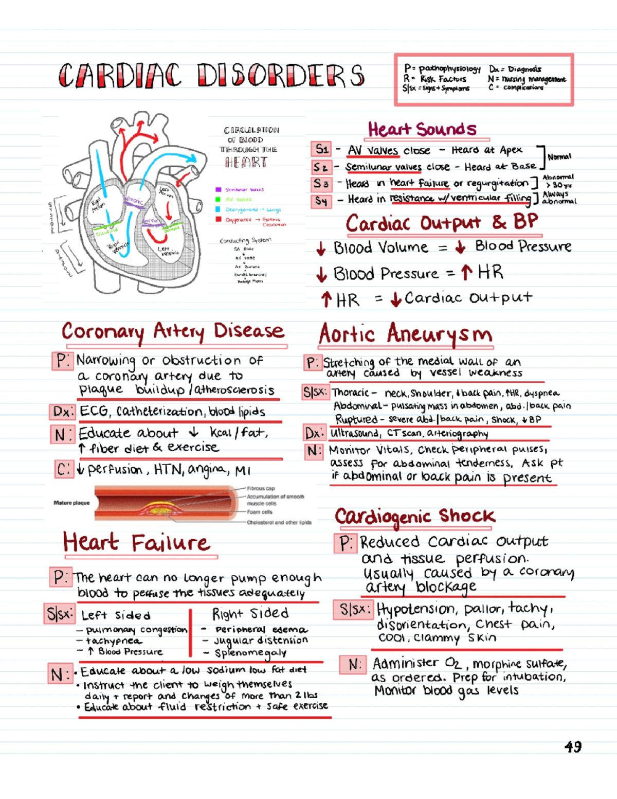 Cardiac disorders - CARDIAC DISORDERS pathophysiology Dx Diagnosis Risk ...