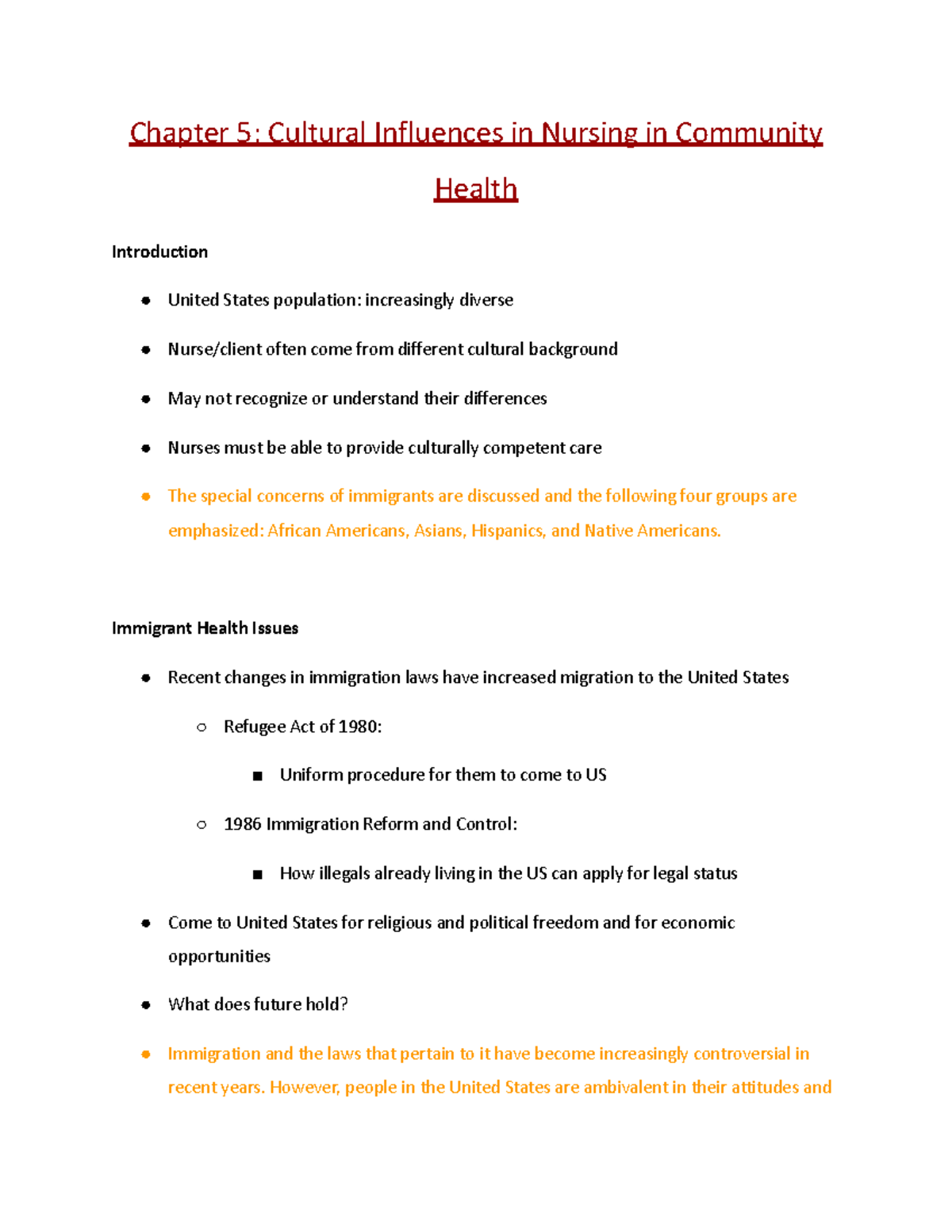 Chapter 5 Cultural Influences in Nursing in community Health - Chapter ...