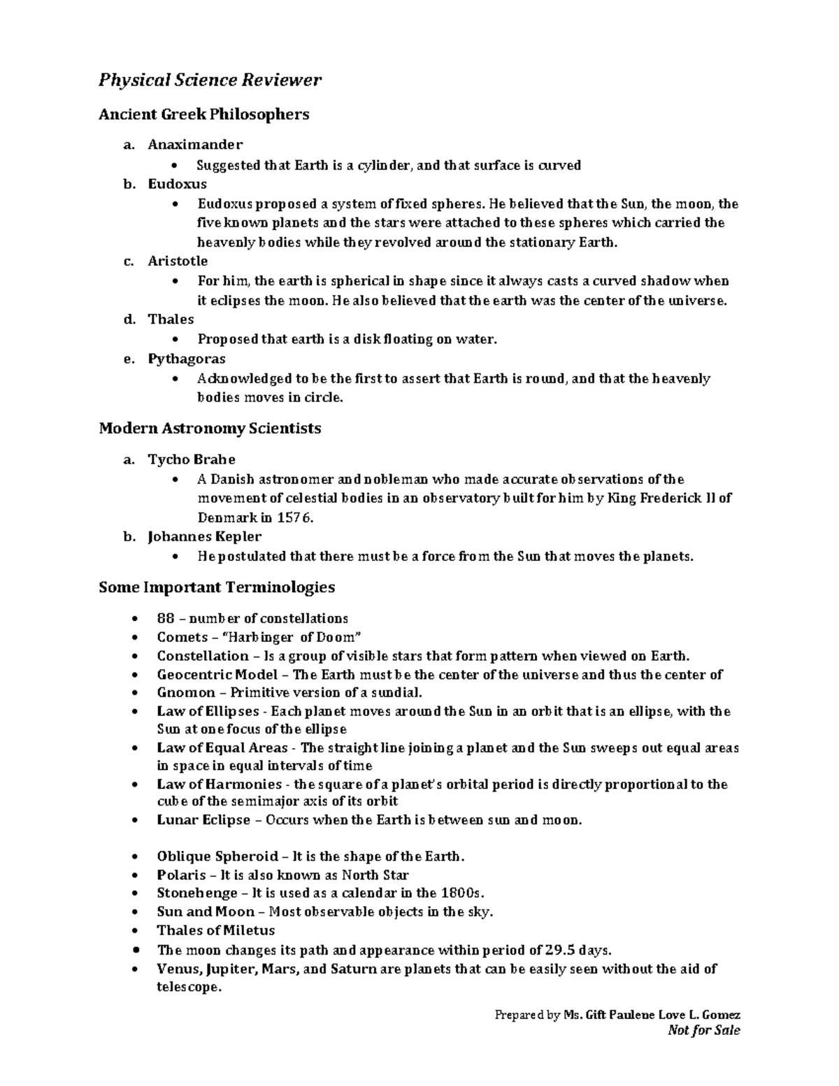 Pre-finals-Reviewer - Notes reviewer - Prepared by Ms. Gift Paulene ...